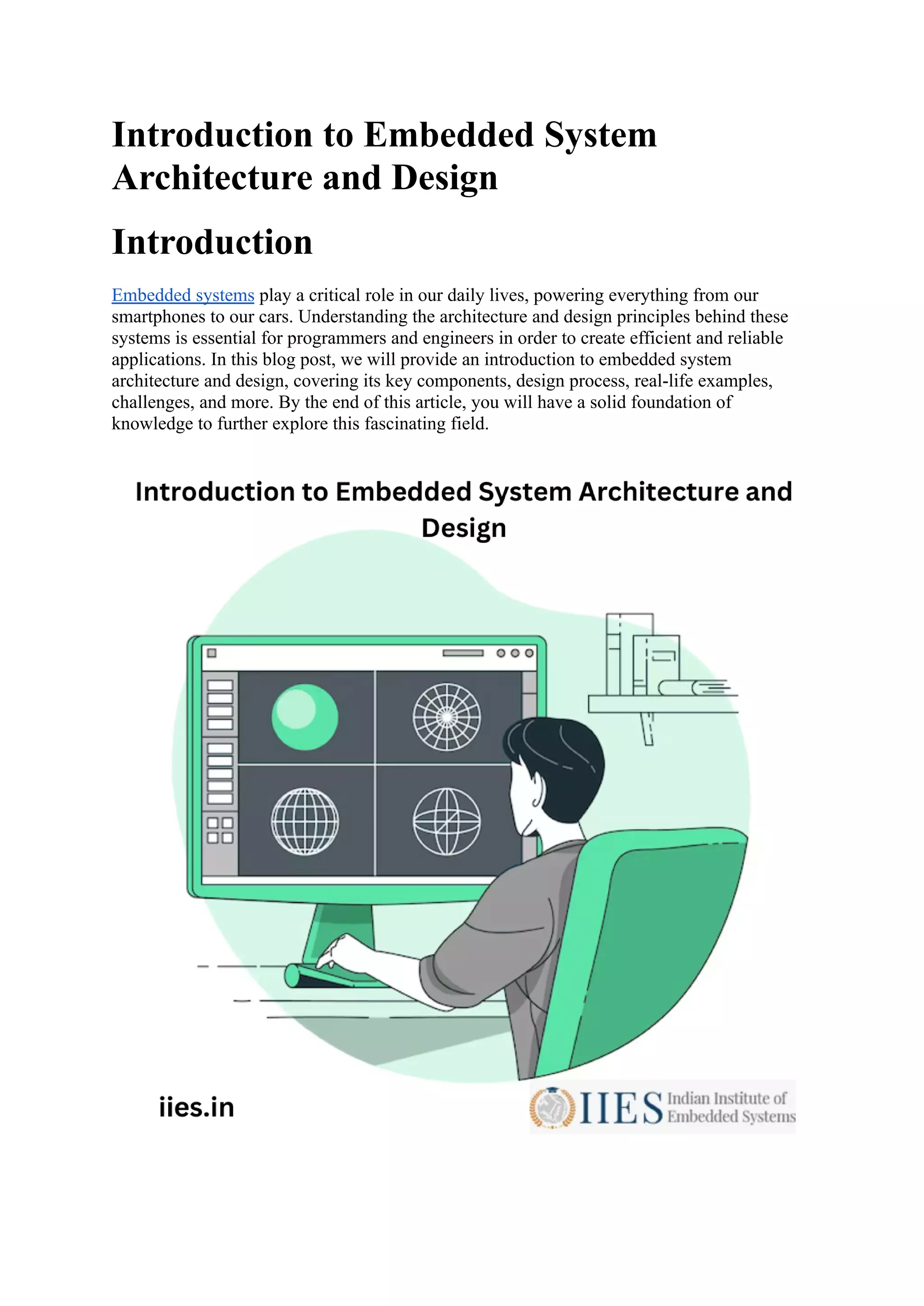 Introduction to Embedded System Architecture and Design.docx.pdf