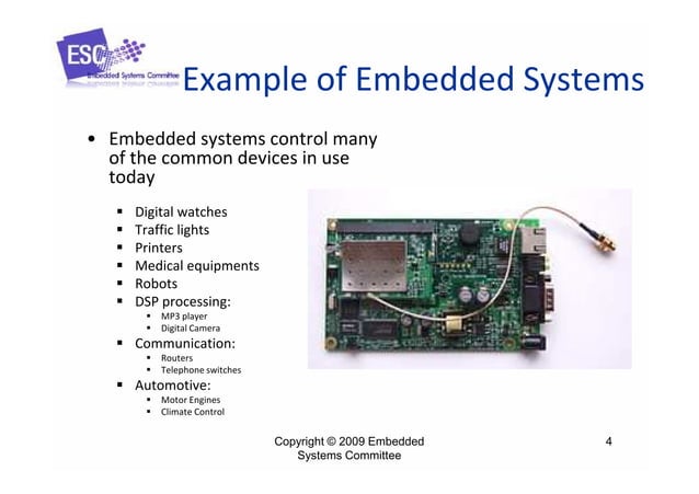 Introduction to Embedded Systems | PPT