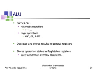 Introduction to embedded systems | PPT