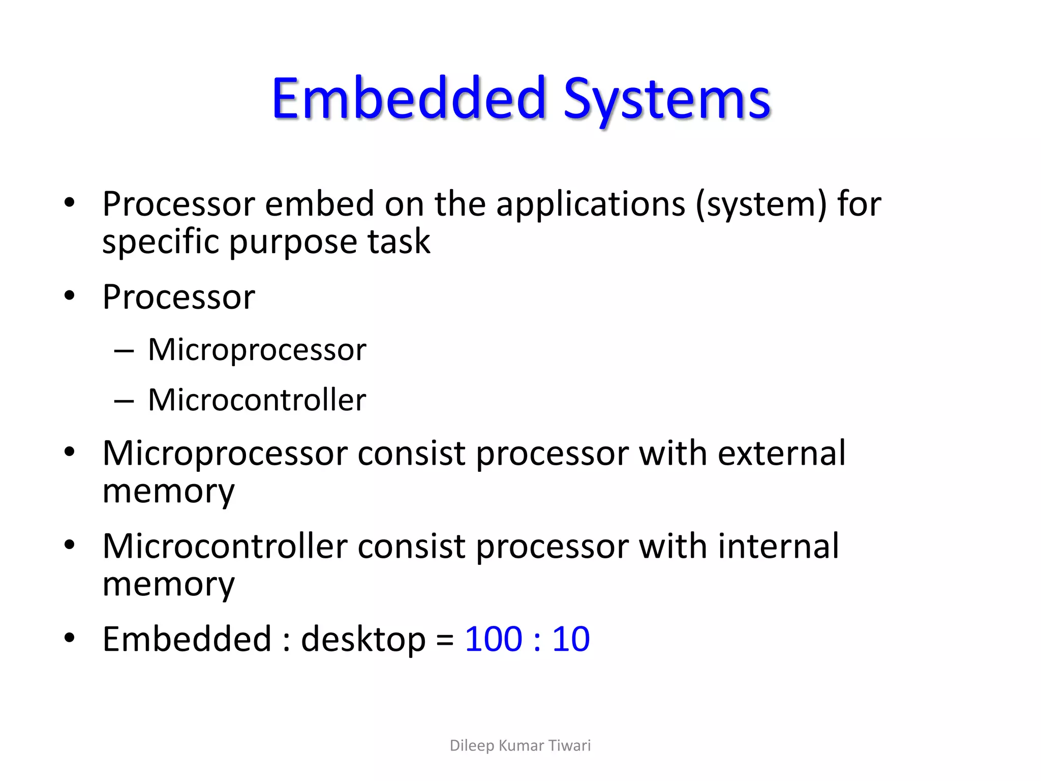 Introduction to embedded systems | PDF | Operating Systems | Computer Software and Applications
