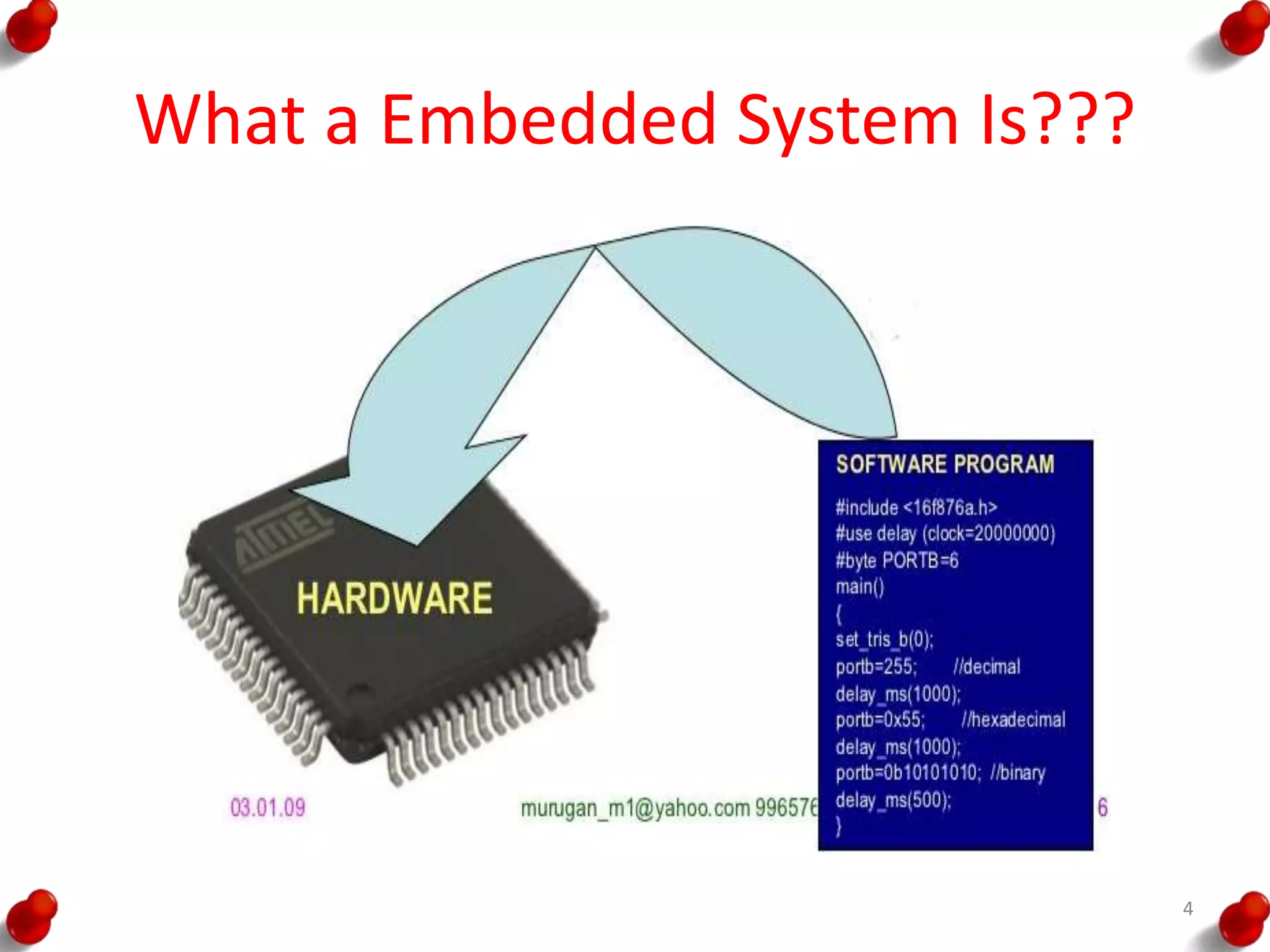 Introduction to embedded systems | PPTX