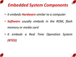 Introduction to embedded systems | PPTX