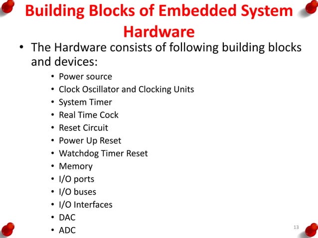 Introduction to embedded systems | PPTX