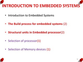 Introduction to embedded systems | PPTX