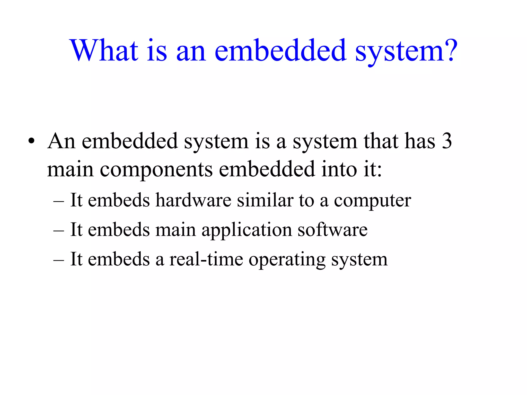 Introduction to embedded systems | PPT