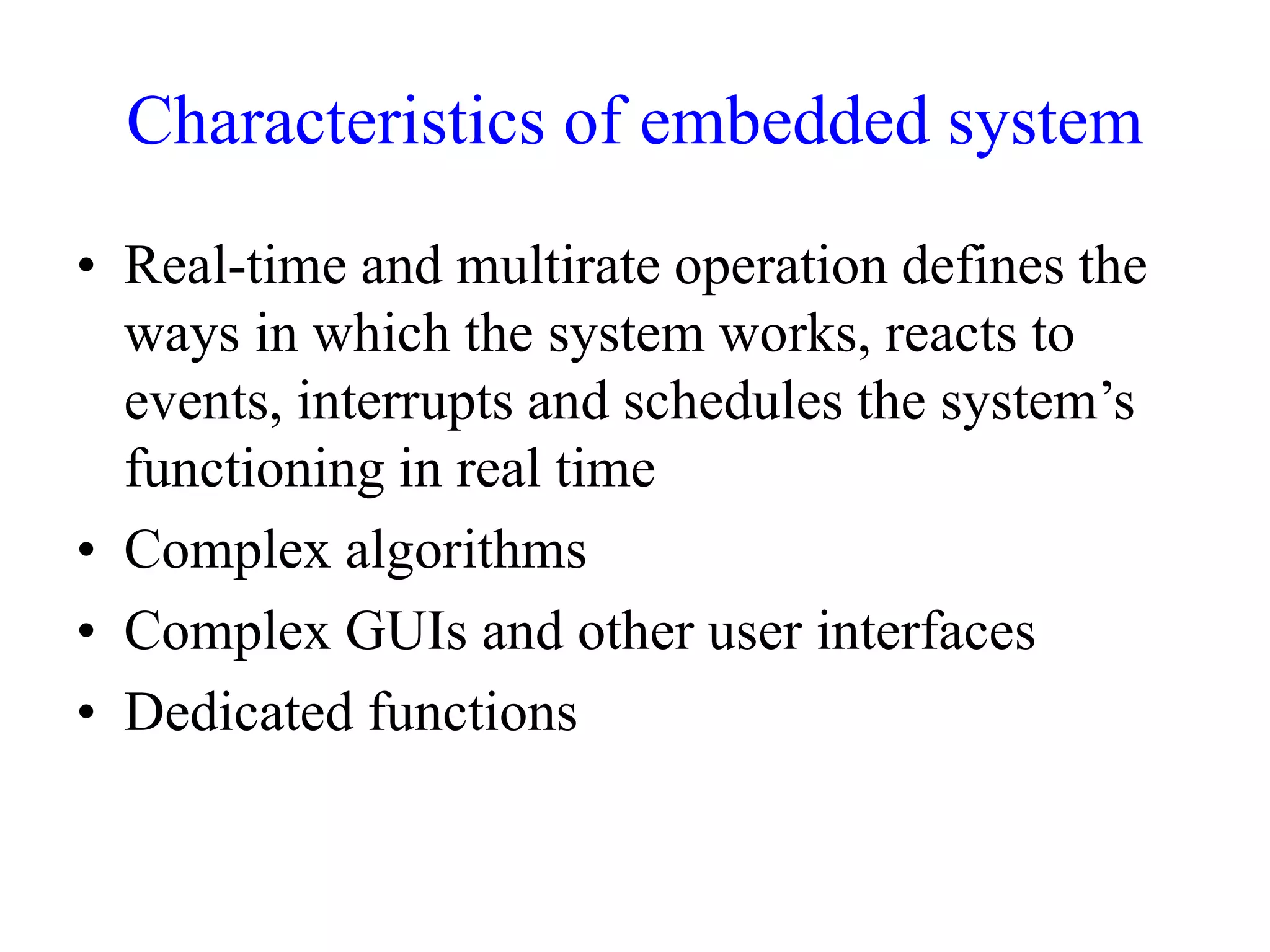 Introduction to embedded systems | PPT
