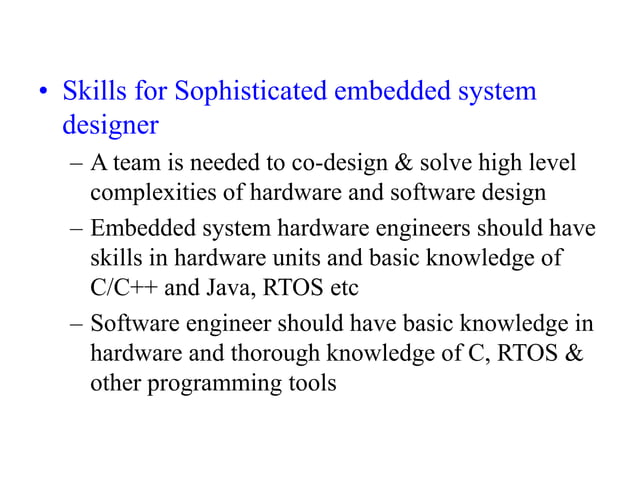 Introduction to embedded systems | PPT