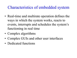 Introduction to embedded systems | PPT