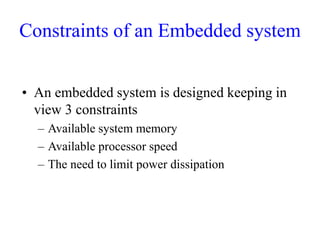 Introduction to embedded systems | PPT