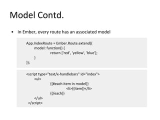 Introduction to Ember.js