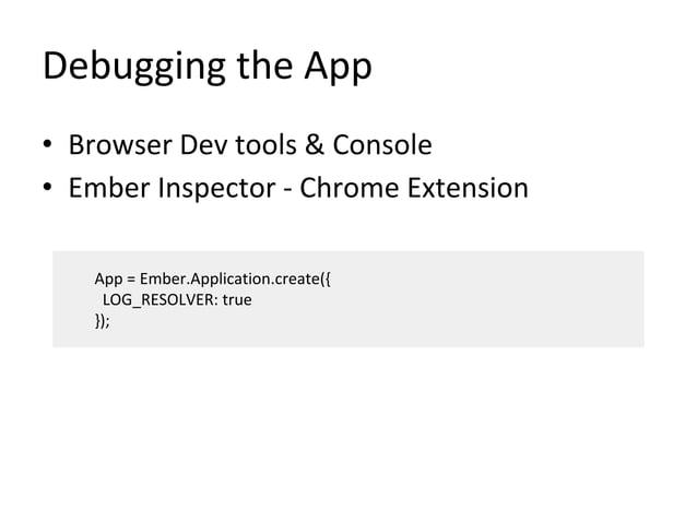 Introduction to Ember.js