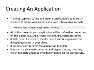 Introduction to Ember.js