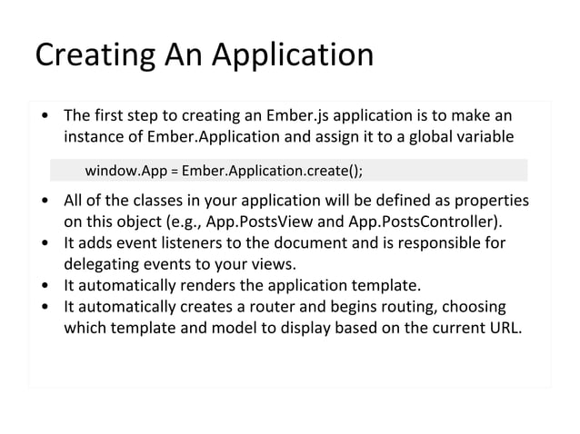Introduction to Ember.js