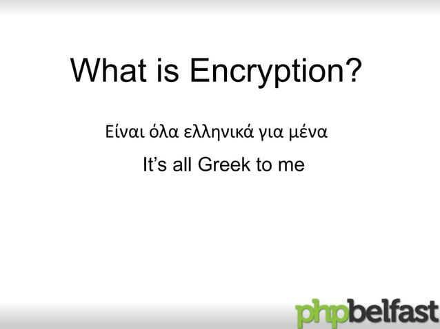 Introduction to encryption | PPTX