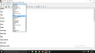 Introduction to end note x4 | PPT