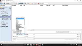 Introduction to end note x4 | PPT
