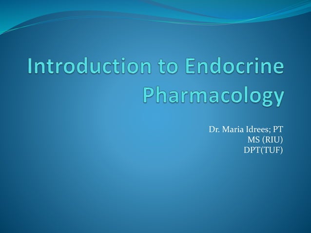 Introduction To Endocrine Pptx