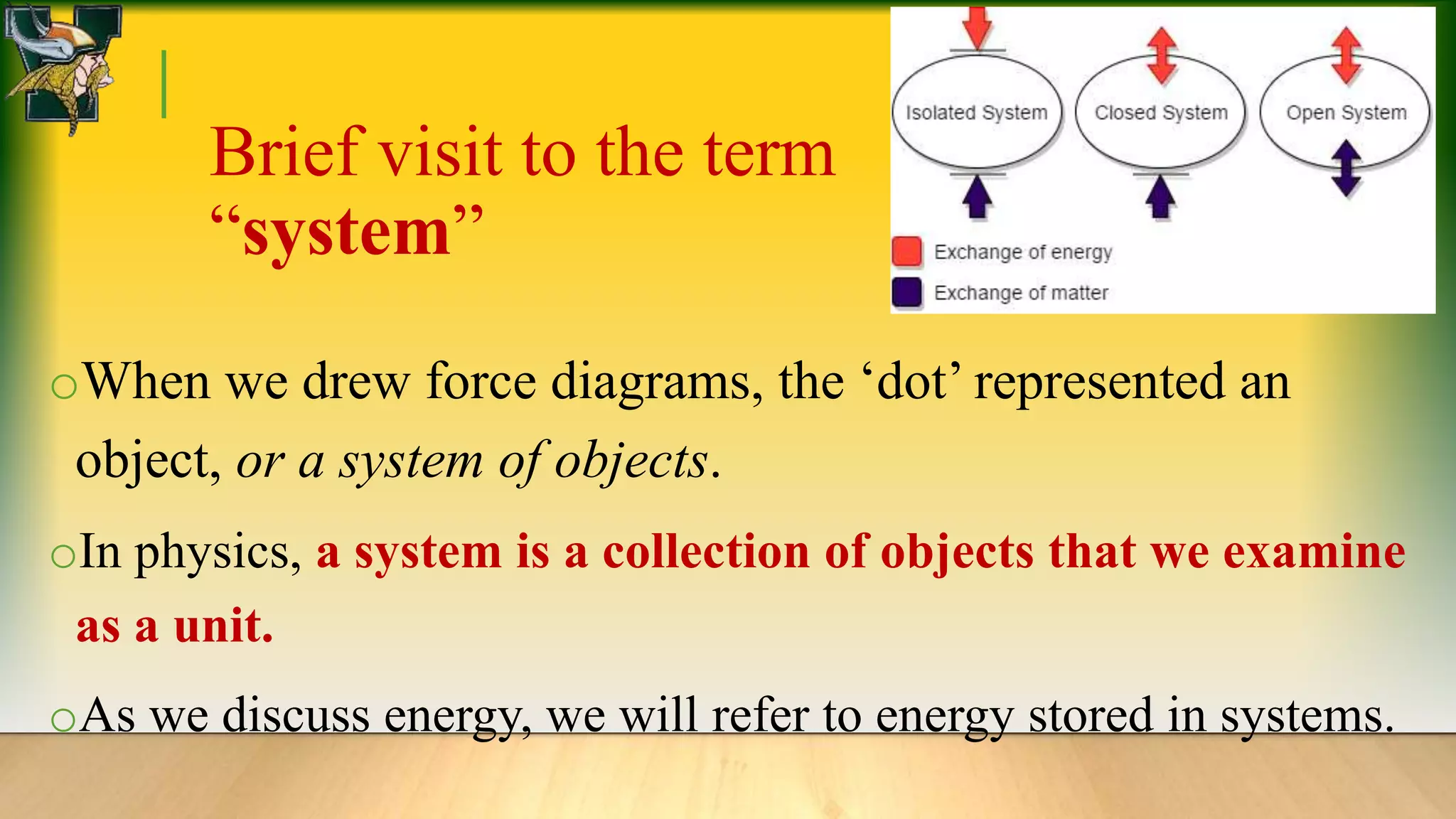 Introduction to energy - freshman physics 2020 | PPTX