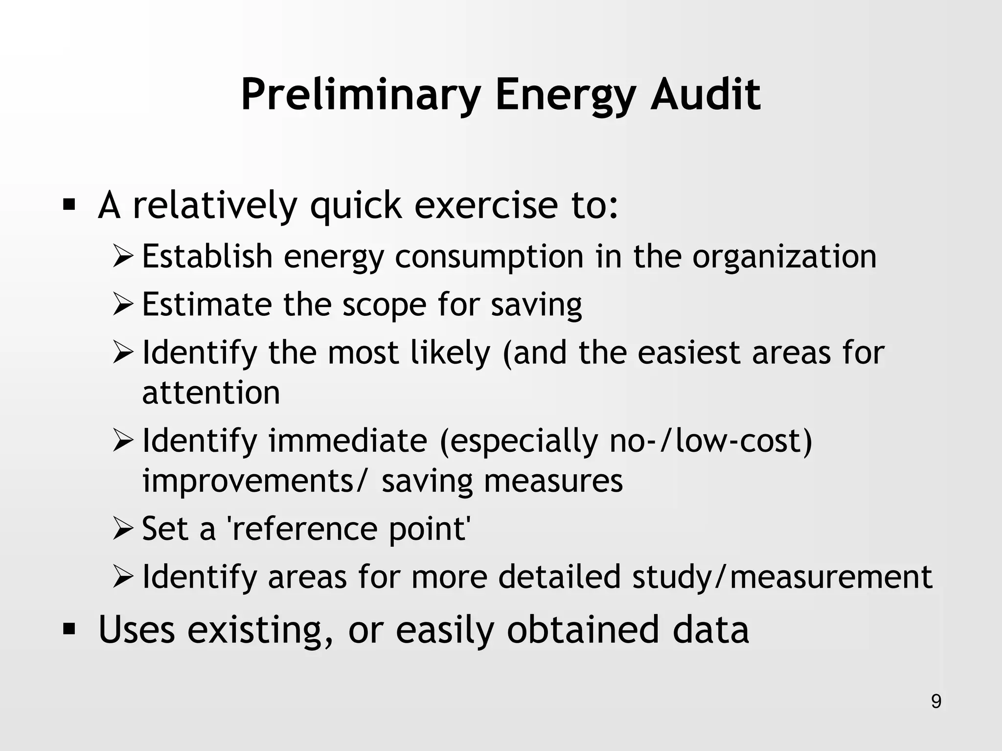 Introduction to energy audit part 1 | PDF