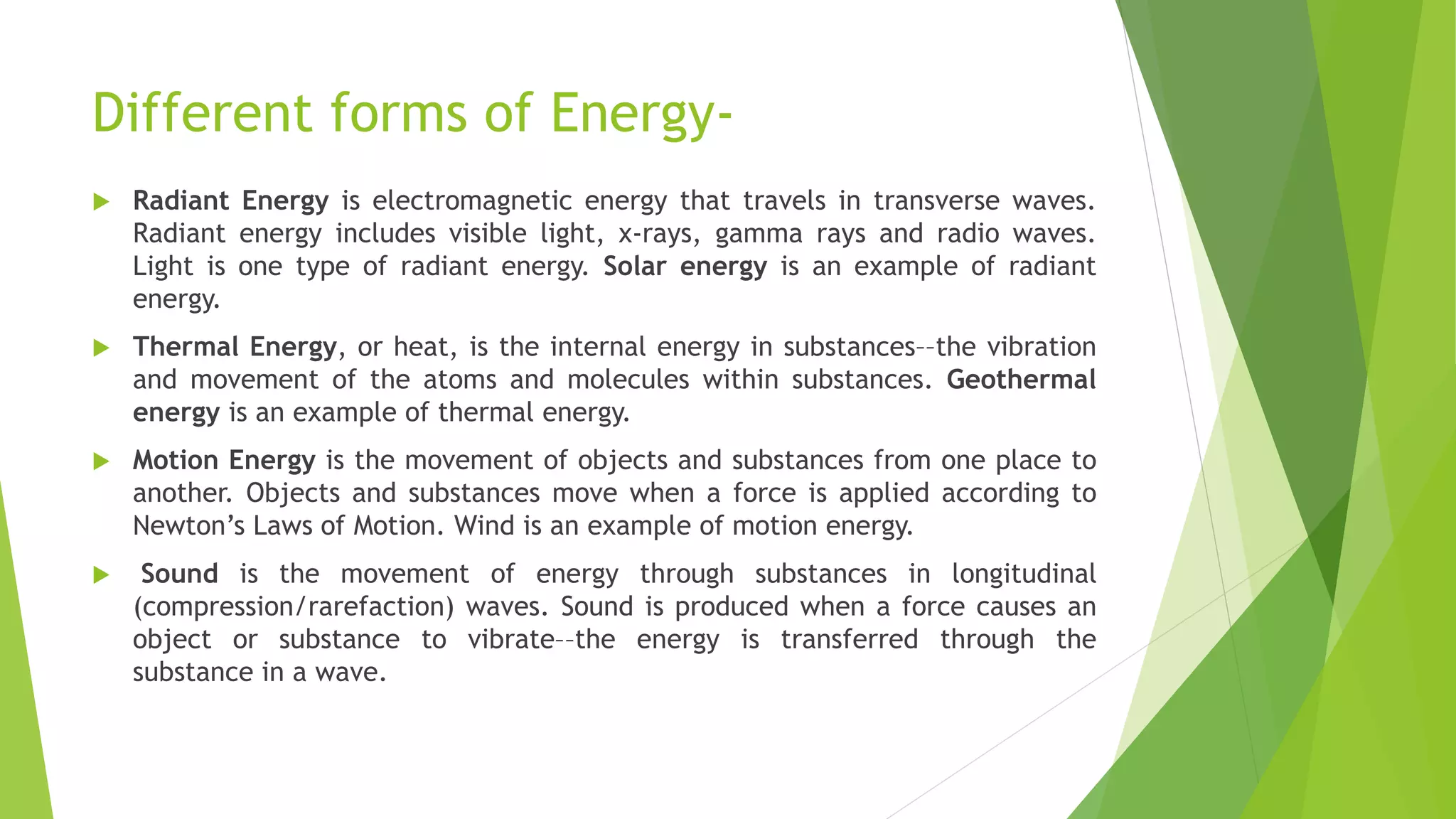 Introduction to Energy sources | PPTX