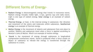 Introduction to Energy sources | PPTX
