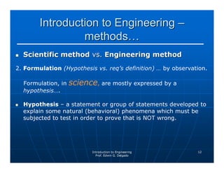 Introduction to engineering 4 methods | PPT