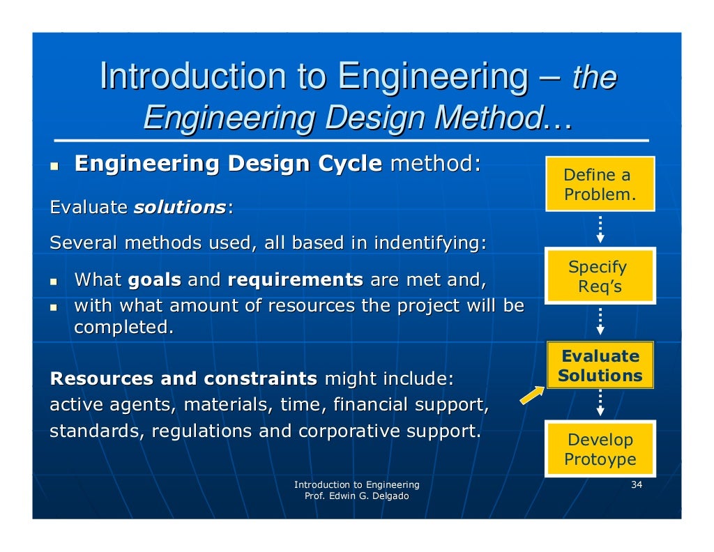 Introduction to engineering 4 methods