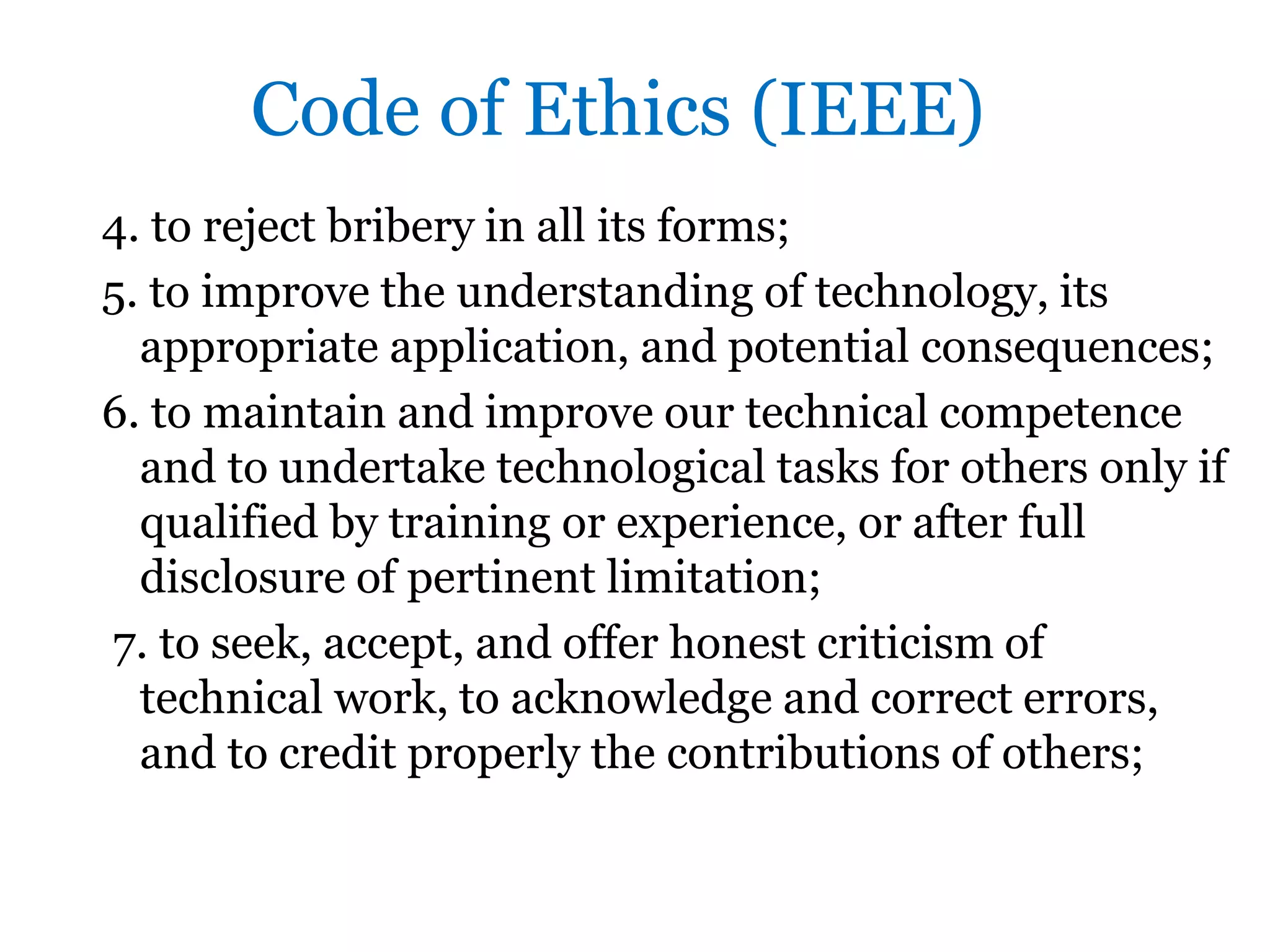 Introduction to Engineering and Profession Ethics Lecture7-Engineering Ethics-Dr.Khaled Bakro د ...