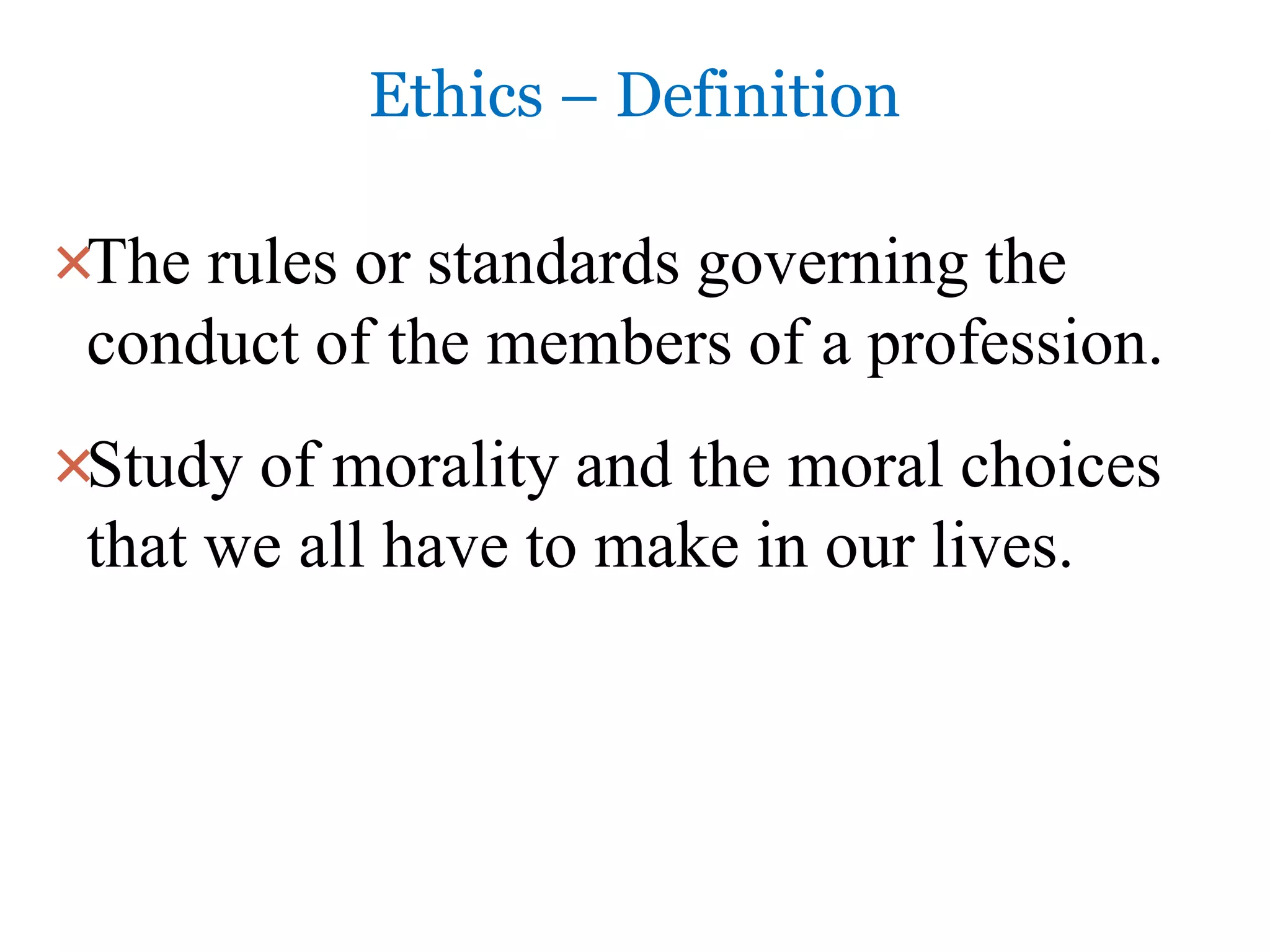 Introduction to Engineering and Profession Ethics Lecture7-Engineering Ethics-Dr.Khaled Bakro د ...