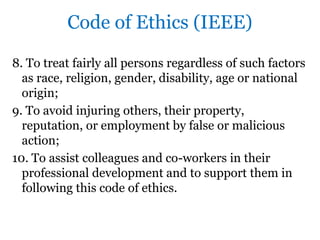 Introduction to Engineering and Profession Ethics Lecture7-Engineering Ethics-Dr.Khaled Bakro د ...