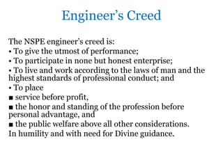 Introduction to Engineering and Profession Ethics Lecture7-Engineering ...