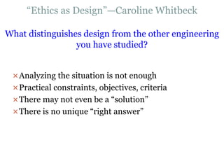 Introduction to Engineering and Profession Ethics Lecture8-Engineering ...