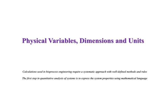 Introduction to Engineering Calculations - Bio-Engineering | PPTX ...