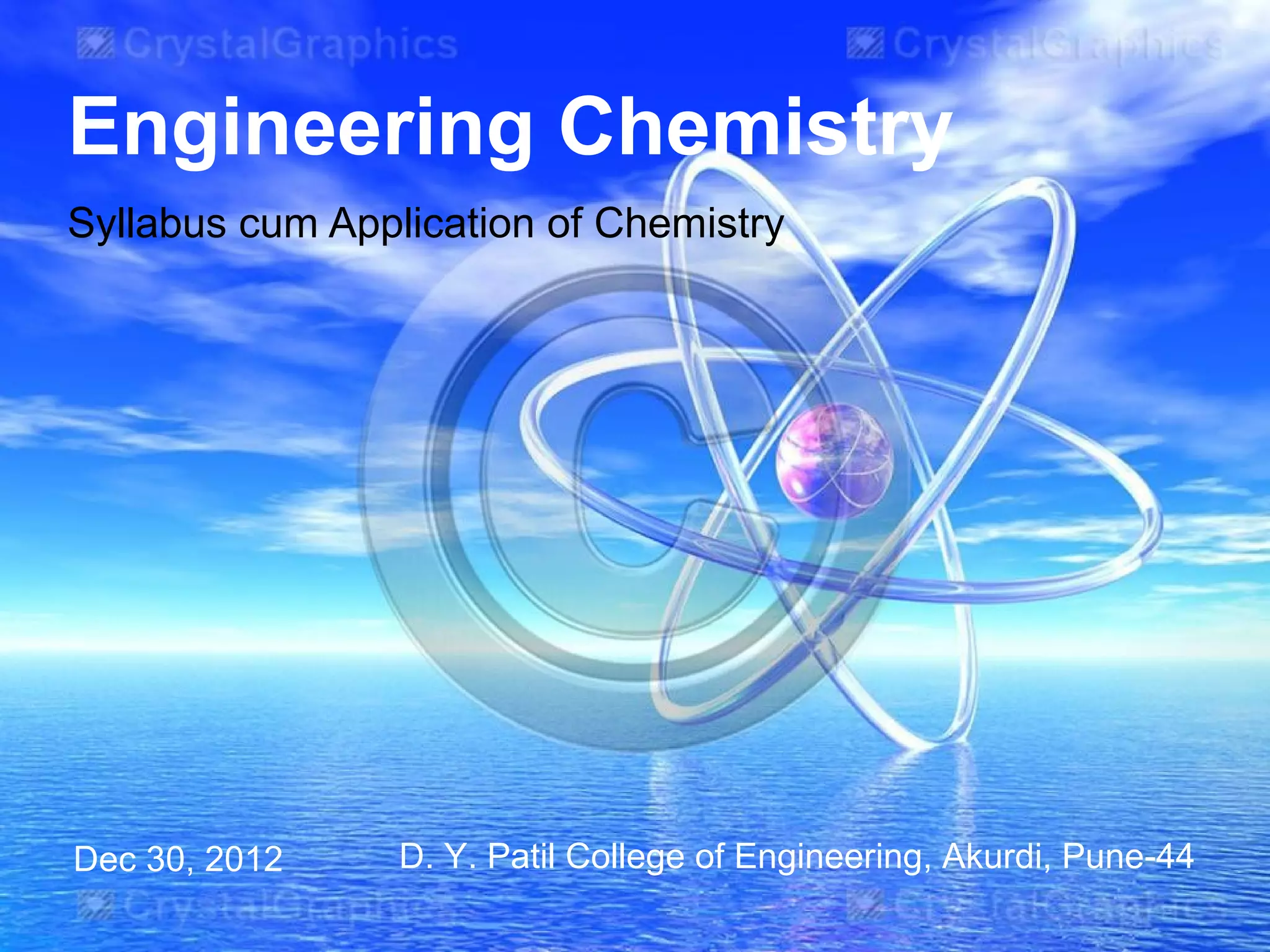 Introduction to engineering chemistry | PPT