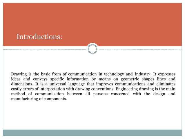Introduction to engineering drawing | PPTX