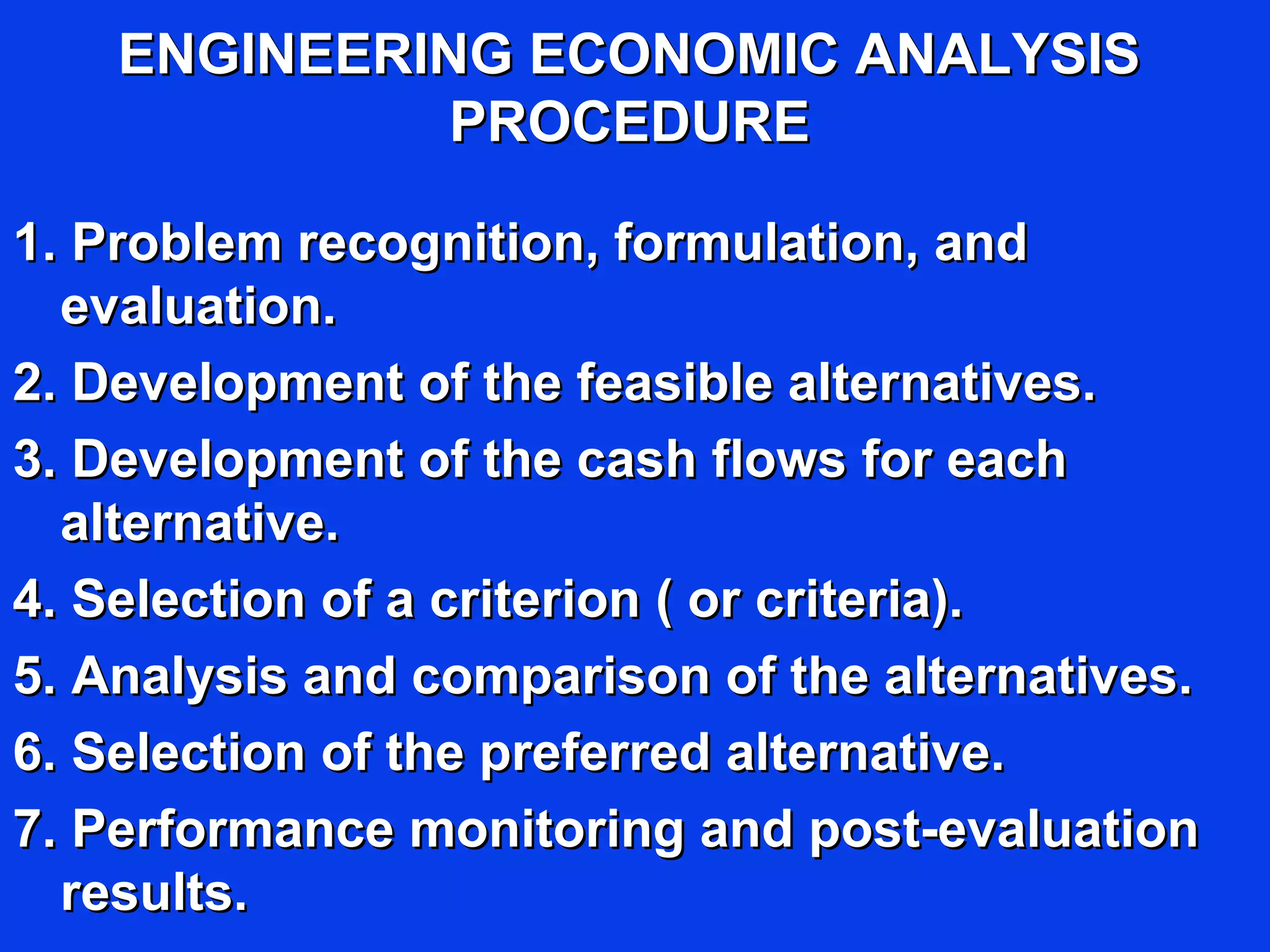 Introduction to engineering economy | PPT