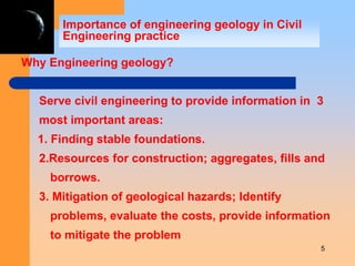 Introduction to engineering geology | PPT