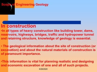 Introduction to engineering geology | PPT