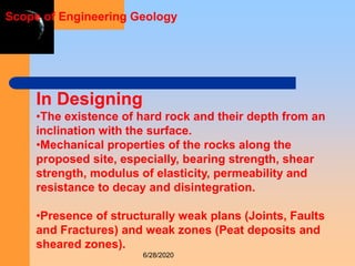 Introduction to engineering geology | PPT