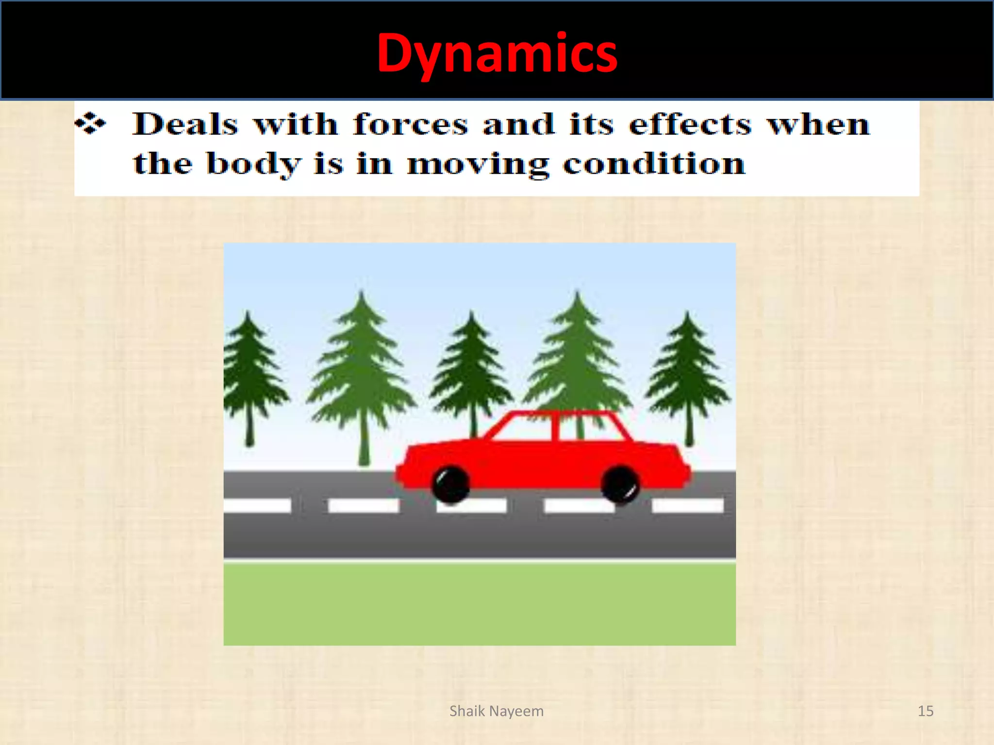 Introduction to engineering mechanics: Classification | PPTX