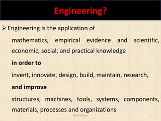 Introduction to engineering mechanics: Classification | PPTX