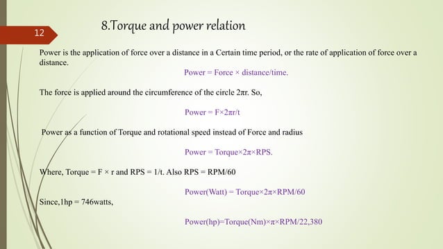 Introduction to engine terminology | PPTX | Physics | Science