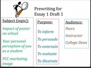 Introduction to english comp 101 | PPTX