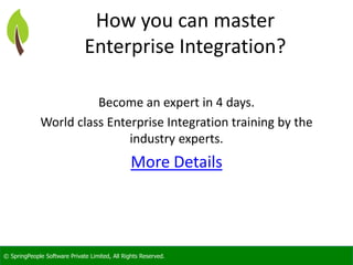 Introduction To Spring Enterprise Integration - SpringPeople | PPT
