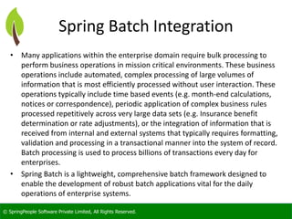 Introduction To Spring Enterprise Integration - SpringPeople | PPT