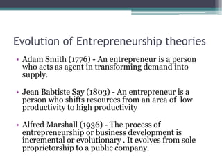 Introduction to entrepreneur and entrepreneurship | PPT