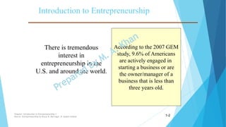 Introduction to entrepreneurship 1 - copy | PPT