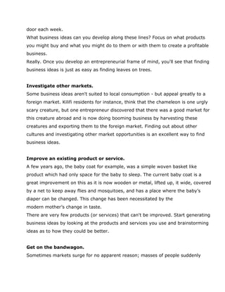 Introduction to entrepreneurship | DOCX