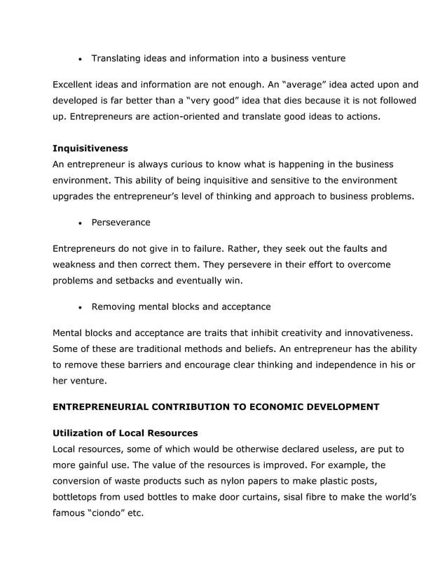 Introduction to entrepreneurship | PDF