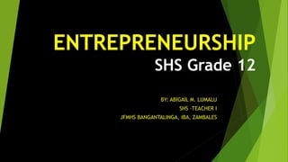 Introduction to entrepreneurship | PPTX